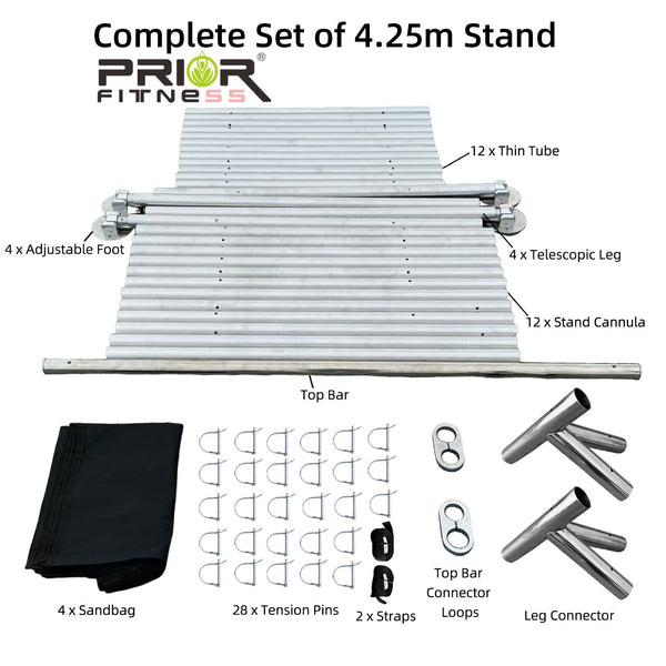 New Upgraded 4.25m Aerial Yoga Stand Frame Aerial Rig for Outdoor ...